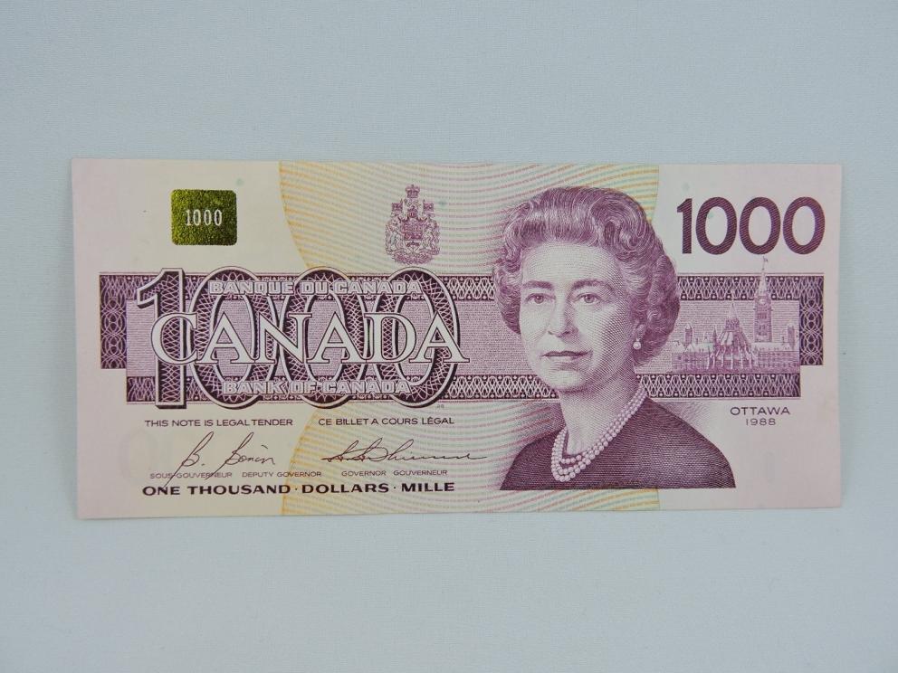 Canadian $1000 Banknotes